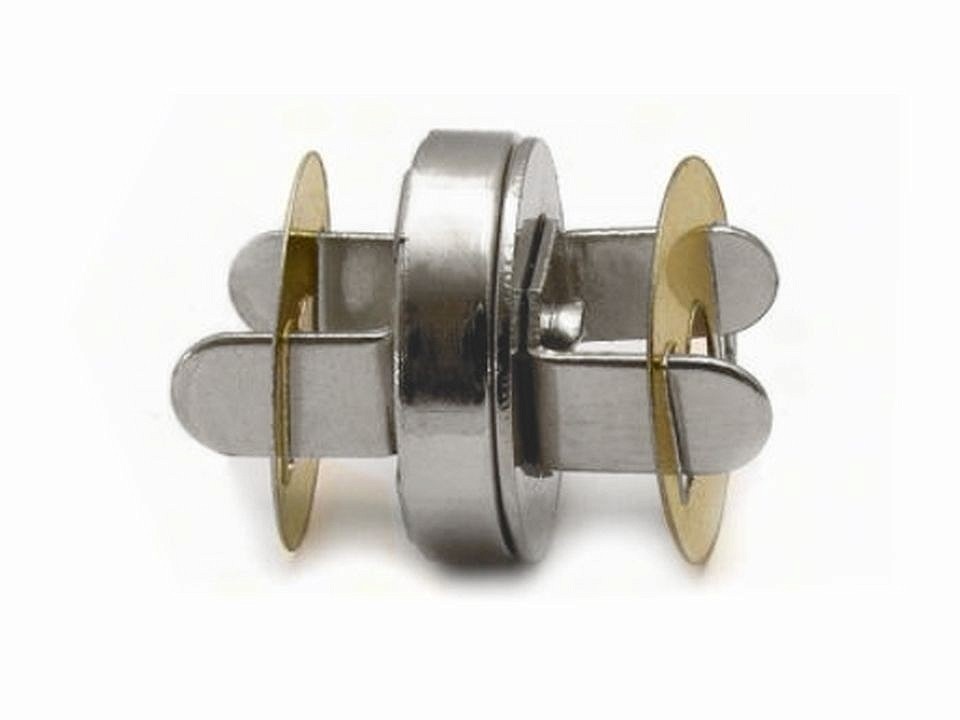 Magnetic fastening 4pcs ⌀18 mm old brass