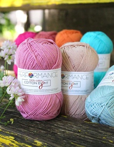 Knitting yarn Perfomance Cotton Eight for knitting and crocheting on ...