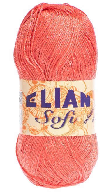 Knitting yarn Sofi 991 - red for knitting and crocheting.
