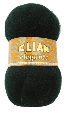 Knitting yarn Elegance 204 - green for knitting and crocheting.