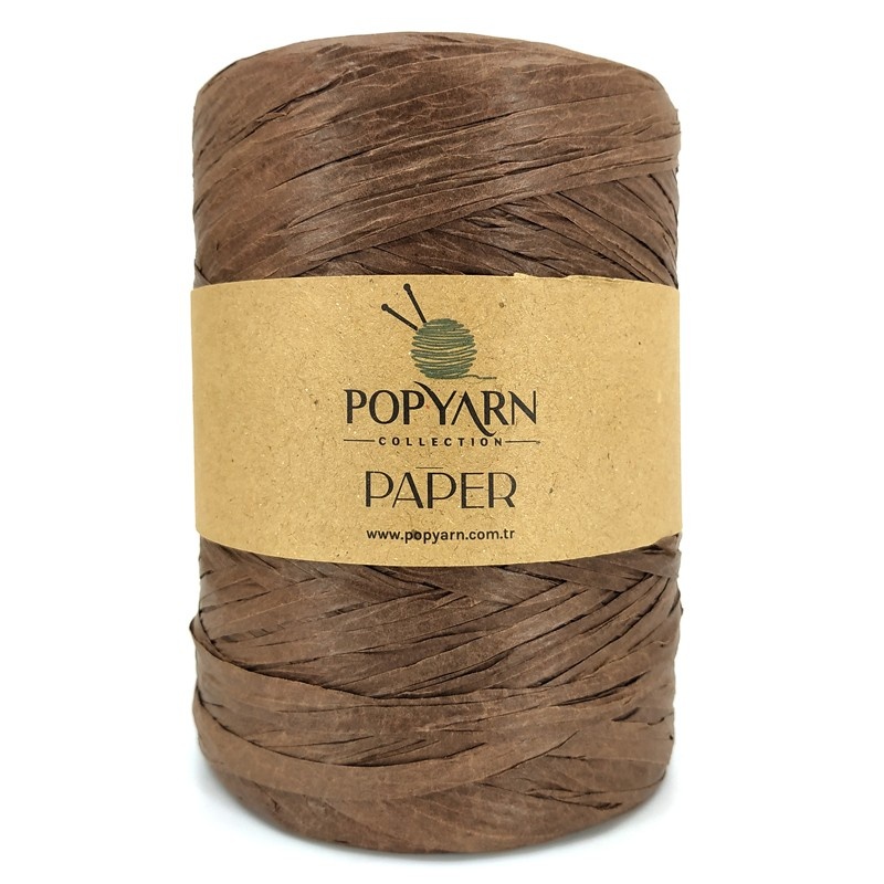 Paper yarn Paper B523 - brown, 250g 360m for macrame