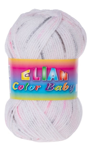 Włoczka Elian Color Baby - 333 różowy - antipilling